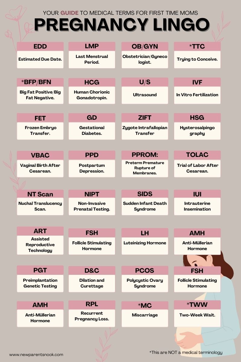 PREGNANCY LINGO: YOUR GUIDE TO MEDICAL (and not medical) TERMS FOR ...