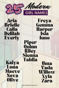 25 Trendsetting Modern Baby Girl Names for the New Generation" - New ...