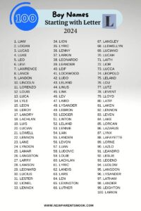 100 Remarkable Boy Names Starting with "L" and Their Meanings (2024 ...